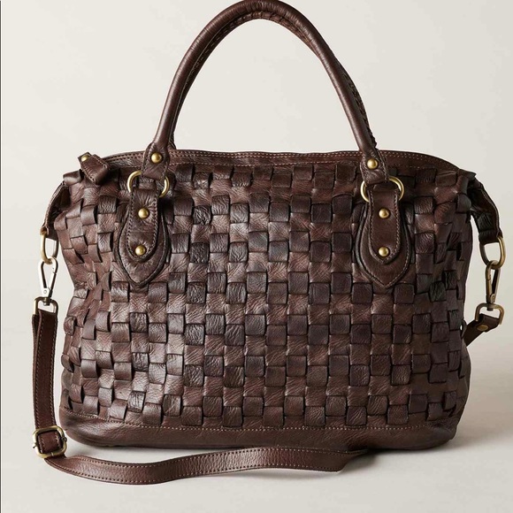 Sundance | Bags | Nantucket Woven Chocolate Leather Bag New With Tags ...